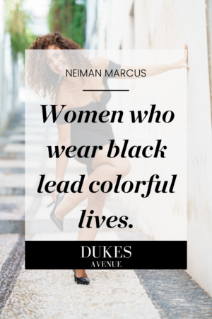 80+ Timeless Black Dress Quotes and Captions for Instagram